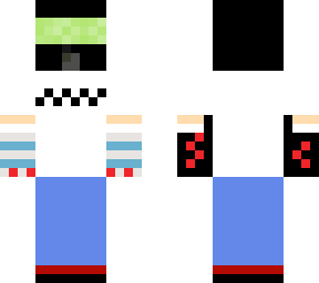 Brian 636 [Black on White, LQ] | Minecraft Skin