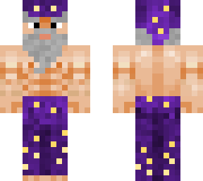 Buff wizard (No Magic) | Minecraft Skin
