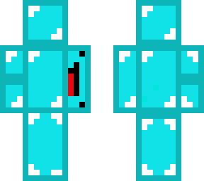 Sideways skeppy/diamond derp | Minecraft Skin