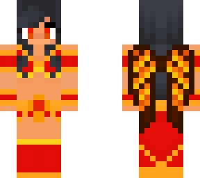 Aphmau (Furious Phoenix Form) [YouTube Warriors] V2 | Minecraft Skin