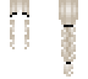 Blonde Braid Hair Base | Minecraft Skin