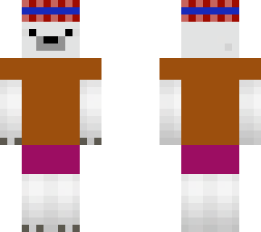 Polarbear with a hat | Minecraft Skin
