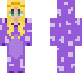 Sun goddess in a purple cow onesie | Minecraft Skin