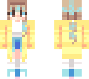 Blue Hair ll Bright | Minecraft Skin