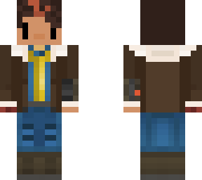 Me in Vault Tech uniform & jacket | Minecraft Skin