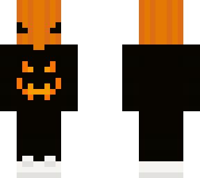 Calabaza con traje de hallowen basico | Minecraft Skin