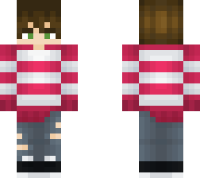 Carre Cubito Outfit Pepito San Valentin (Versin sin Gorro) | Minecraft Skin