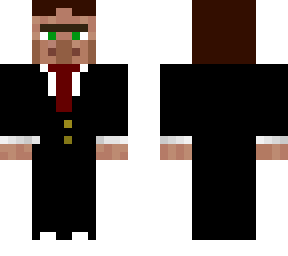 Villager with hair in a suit | Minecraft Skin