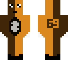 cool two tone character | Minecraft Skin