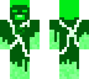 Green steve abomination thing | Minecraft Skin
