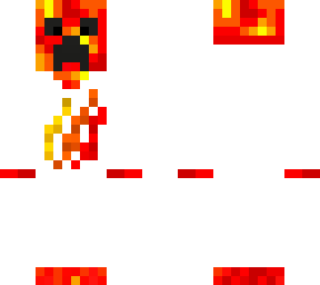 PrestonPlayz in white fire merch | Minecraft Skin