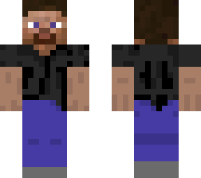 Steve with black shirt | Minecraft Skin