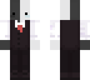 black and white axolotl | Minecraft Skins