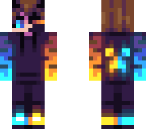 fire and ice | Minecraft Skins