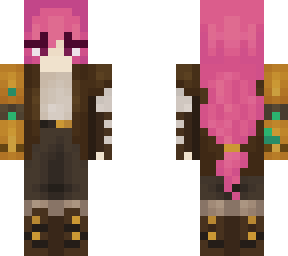 Steampunk w/ metal arm | Minecraft Skin