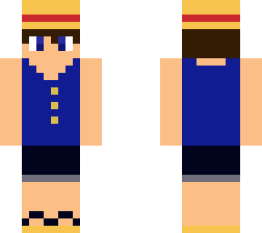 Anime boy Luffy | Minecraft Skin