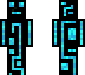 Cool blue guy. | Minecraft Skin