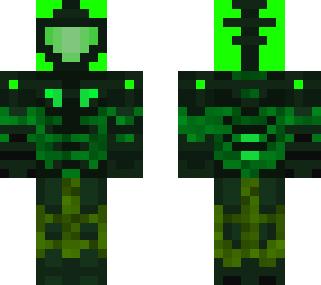 Green Futuristic Soldier | Minecraft Skin