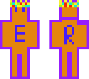 er purple and orange | Minecraft Skin
