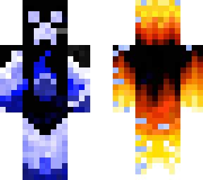 fire and ice | Minecraft Skins
