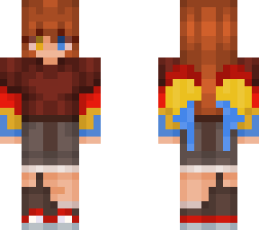 Macaw Girl (updated) | Minecraft Skin