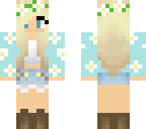 Blonde Flower Girl | Minecraft Skin