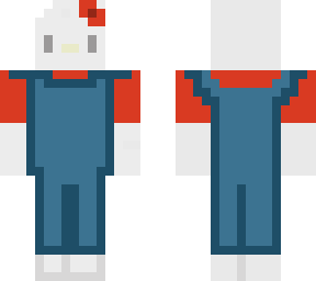 hello kitty - red overalls | Minecraft Skin