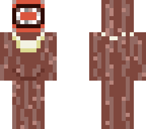 super cute hungry tape worm with bib