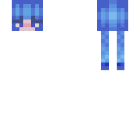 Blue hair base | Minecraft Skin