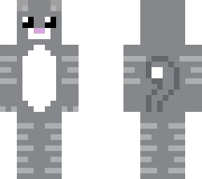 GREY TABBY CAT | Minecraft Skin