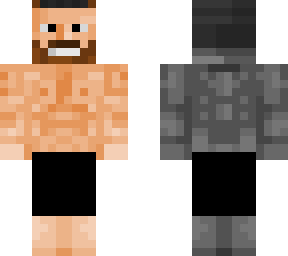 half color giga chad | Minecraft Skin