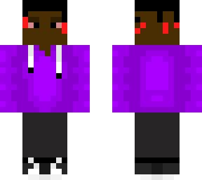 purple drip dark mode | Minecraft Skin