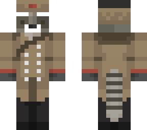 The Soviet Raccoon | Minecraft Skin