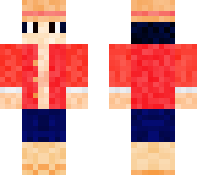 Luffy the strawhat pirate | Minecraft Skin