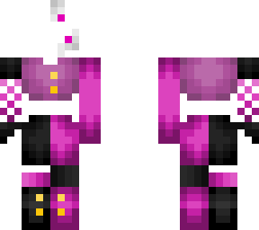Feminine skulls outfit in Magenta | Minecraft Skin