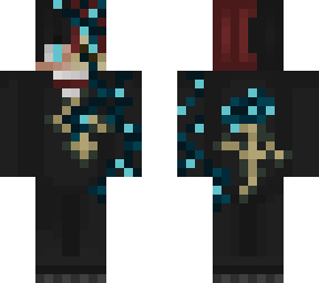 Infected Skulk Tuxedo boy | Minecraft Skin