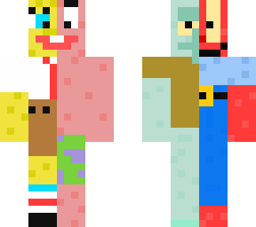 spongebob characters | Minecraft Skins