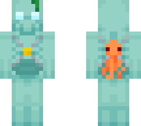 Sunken Skeleton | Minecraft Skin