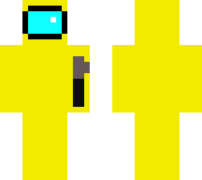 amog us yellow imposter | Minecraft Skin