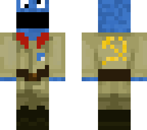 Communist cookie monster | Minecraft Skin