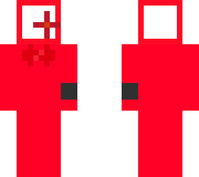 Red Stickman (Non-cyborg) | Minecraft Skin