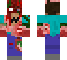 Zombified Bloody Steve | Minecraft Skin
