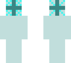blue shaded present head | Minecraft Skin