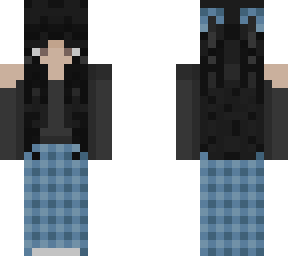 blue girl skin | Minecraft Skin