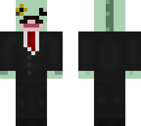 Buff fish wearing a suit | Minecraft Skin