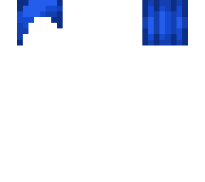 Feminine short haircut in Blue | Minecraft Skin