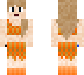 layered eras tour Taylor swift 1989 orange outfit with mic | Minecraft Skin