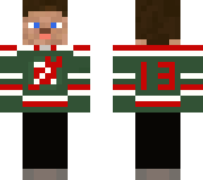 NJ Devils Jersey | Minecraft Skin
