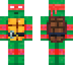 Raphael from the teenage mutant ninja turtles | Minecraft Skin