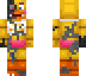 Withered Toy Chica | Minecraft Skin